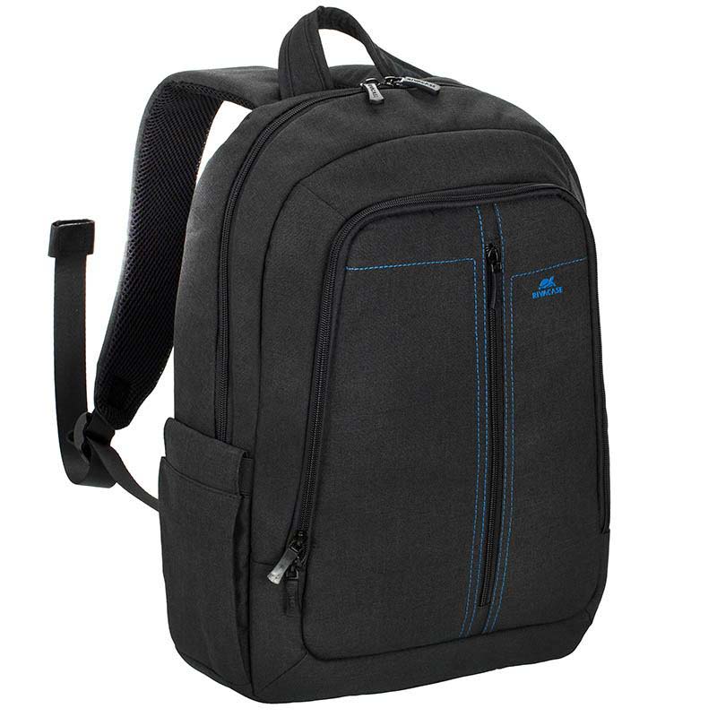 ჩანთა ნოუთბუქის RIVACASE 7560 black Laptop Canvas Backpack 15,6″ - 107. ...