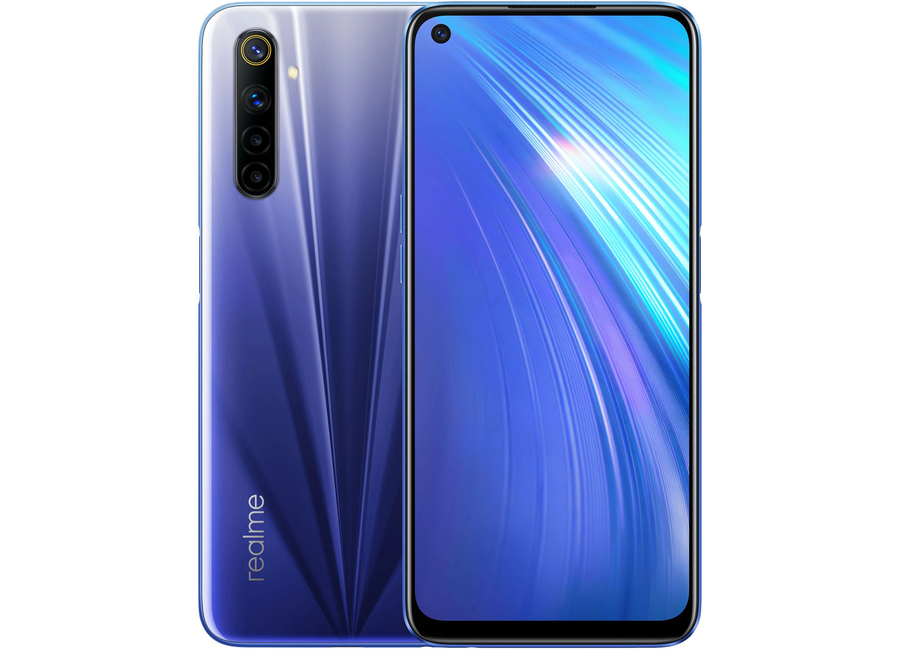 Realme მობილური ტელეფონი 6 (RMX2001) 4GB/128GB Dual sim LTE Blue(რეალმი ...